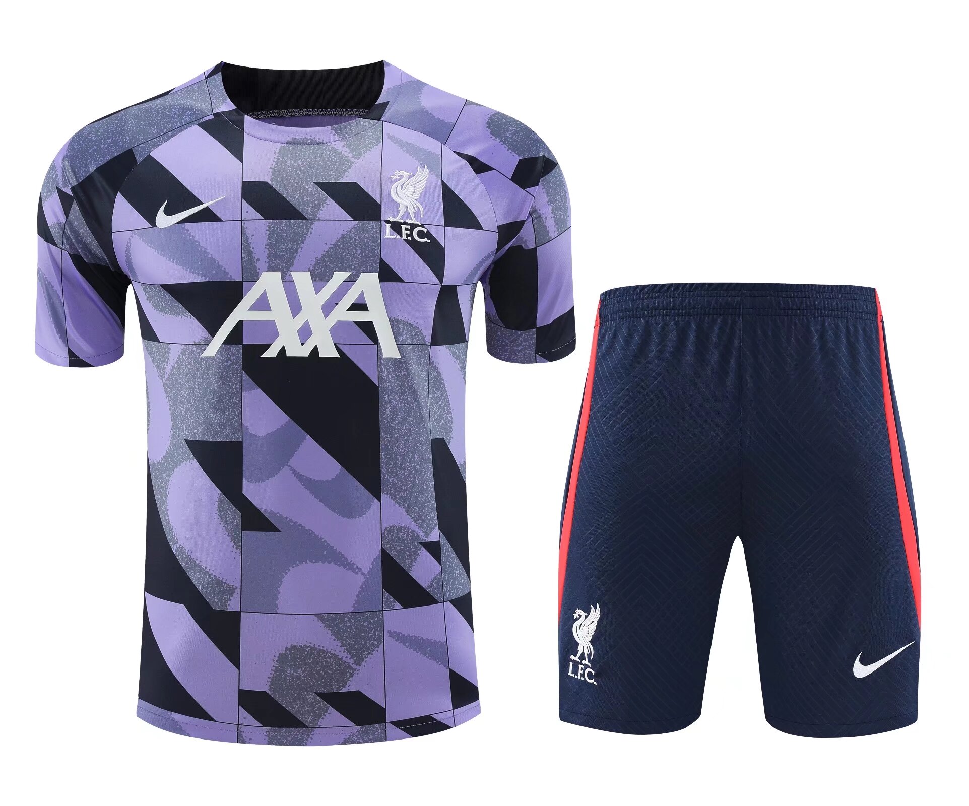 2023/24 Liverpool Purple Thailand Soccer Training Uniform-418