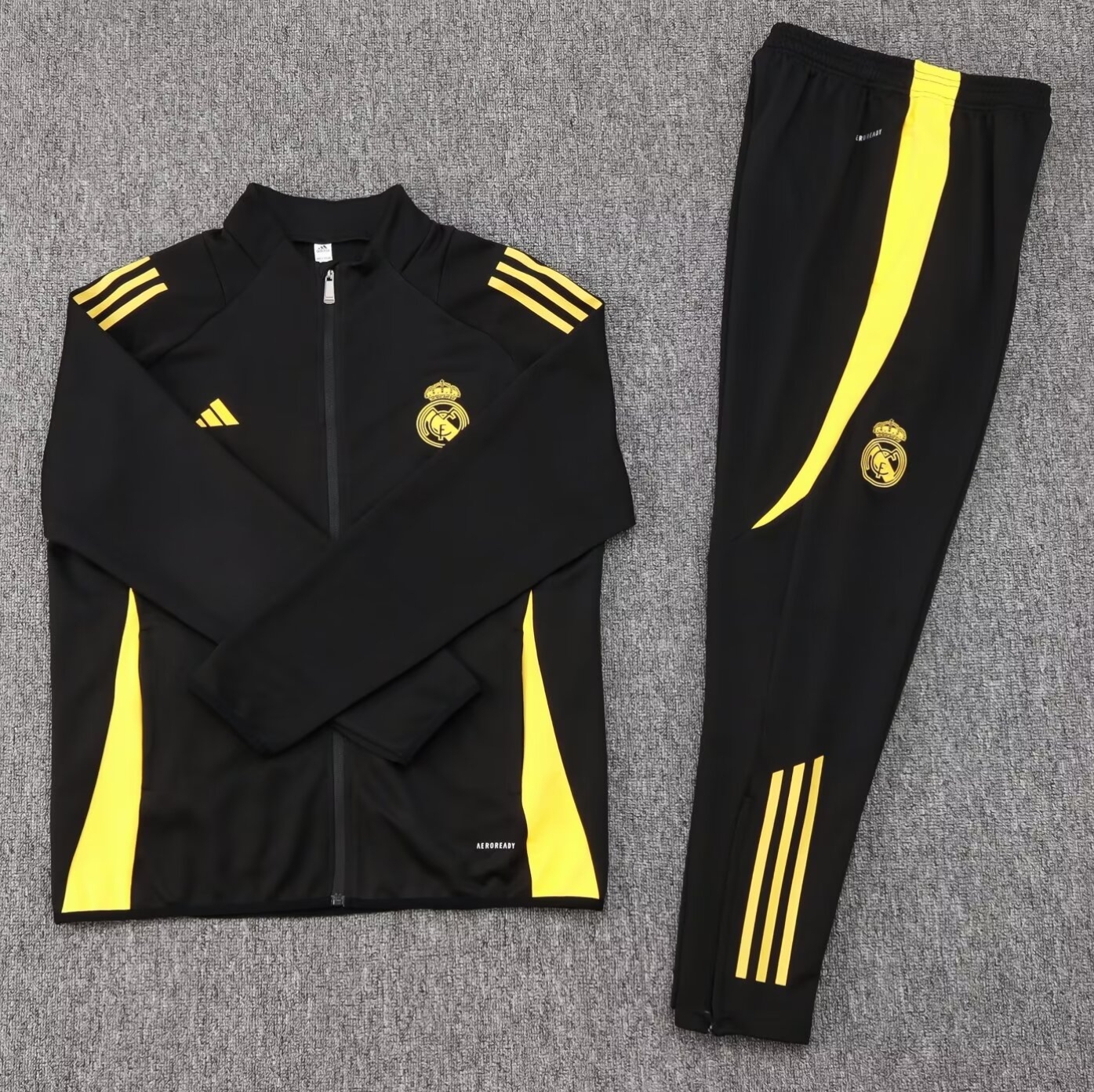 2024/25 Real Madrid Black Thailand Jacket Uniform-411