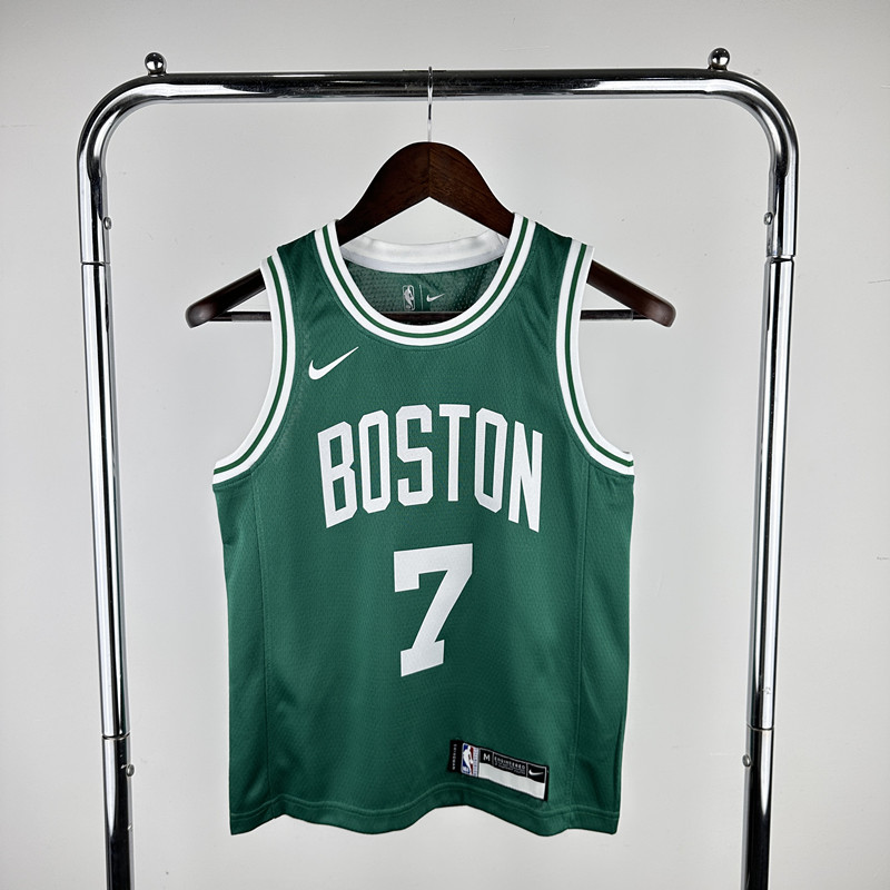 Kids Boston Celtics Green #7 Youth/Kids NBA Uniform-311