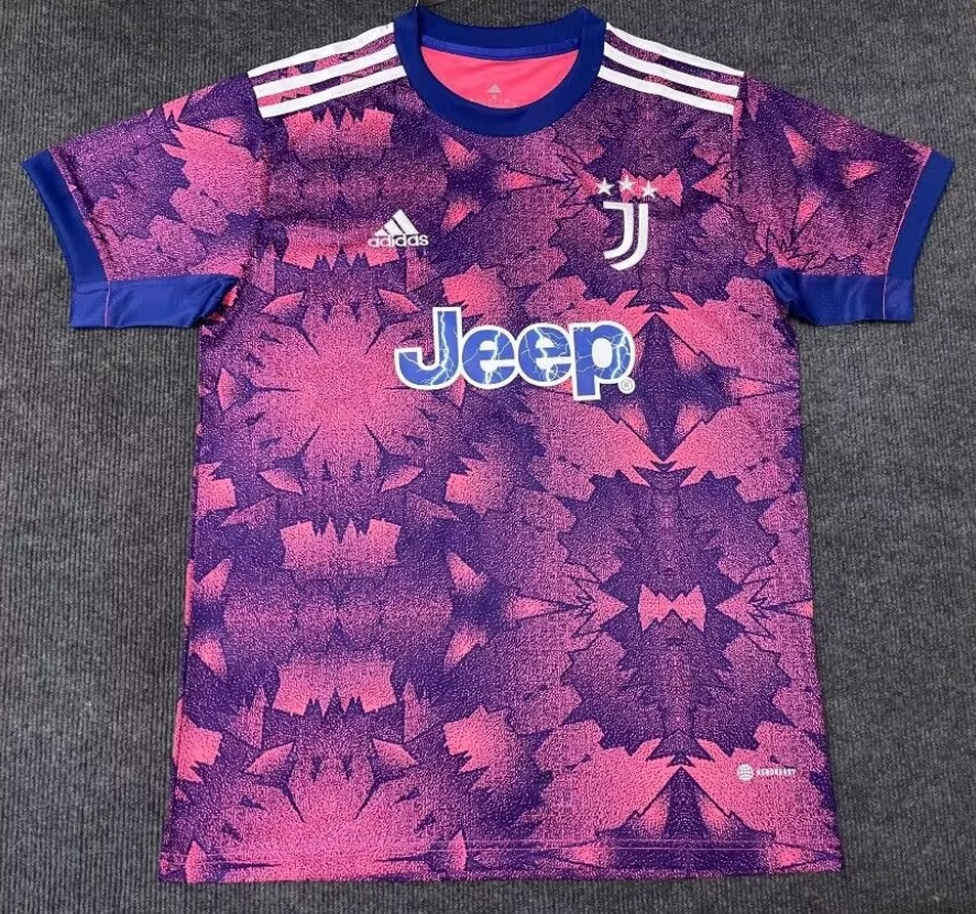 2022/23 Juventus 2nd Away Pink Purple Thailand Soccer Jersey AAA-312